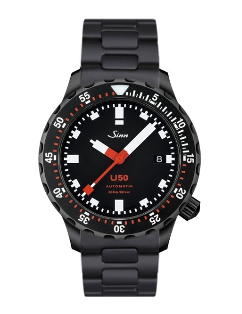 Sinn (ซินน์) นาฬิกาดำน้ำ U50 S สายสแตนเลสสตีล ขนาดตัวเรือน 41 มม. (U50 – City Chain Thailand